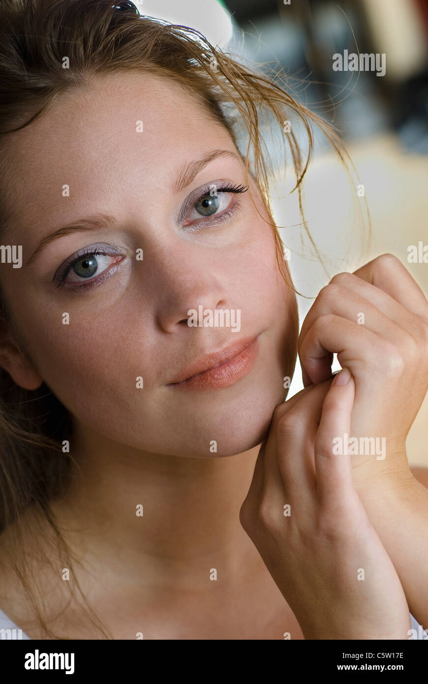 Female Musing High Resolution Stock Photography and Images - Alamy