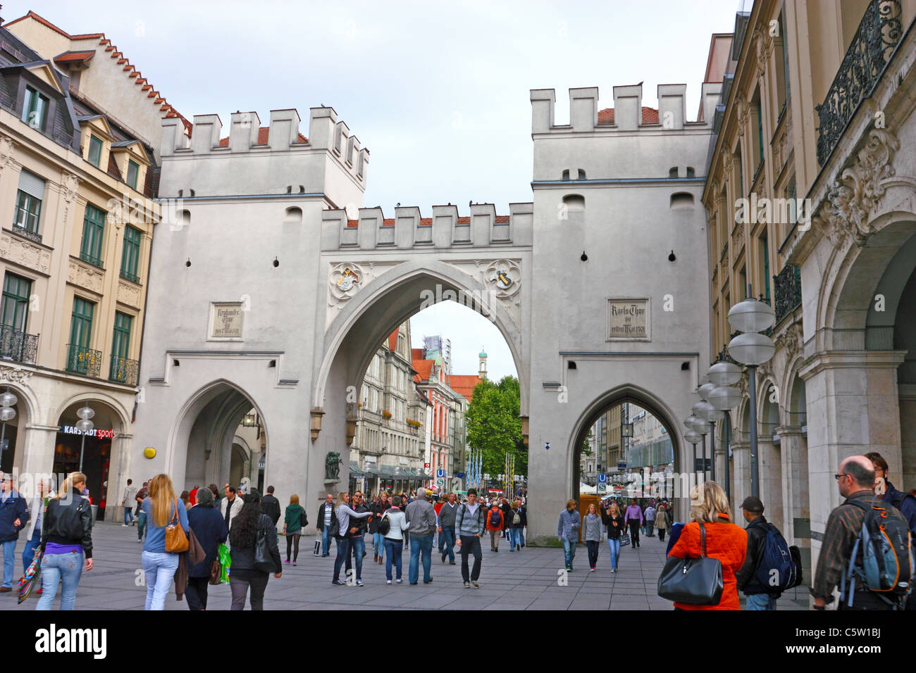 Karlstor gate (Neuhauser Tor) in Munich, Germany Stock Photo - Alamy