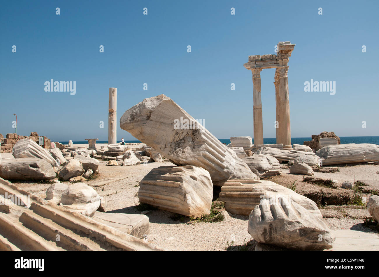 Side Turkey Temple of Apollo Athena Apollon Roman Stock Photo - Alamy