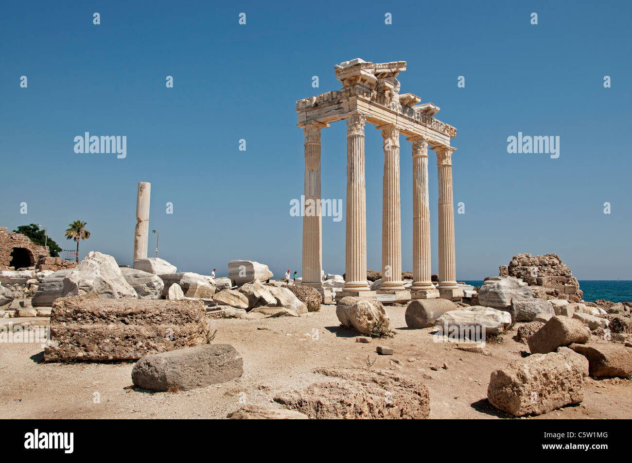 Side Turkey Temple of Apollo Athena Apollon Roman Stock Photo - Alamy