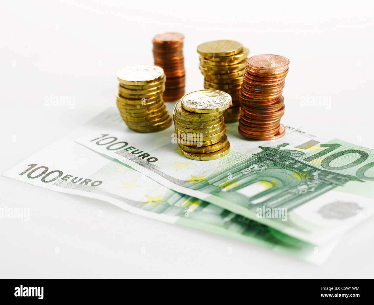 Stack euro banknotes hi-res stock photography and images - Alamy