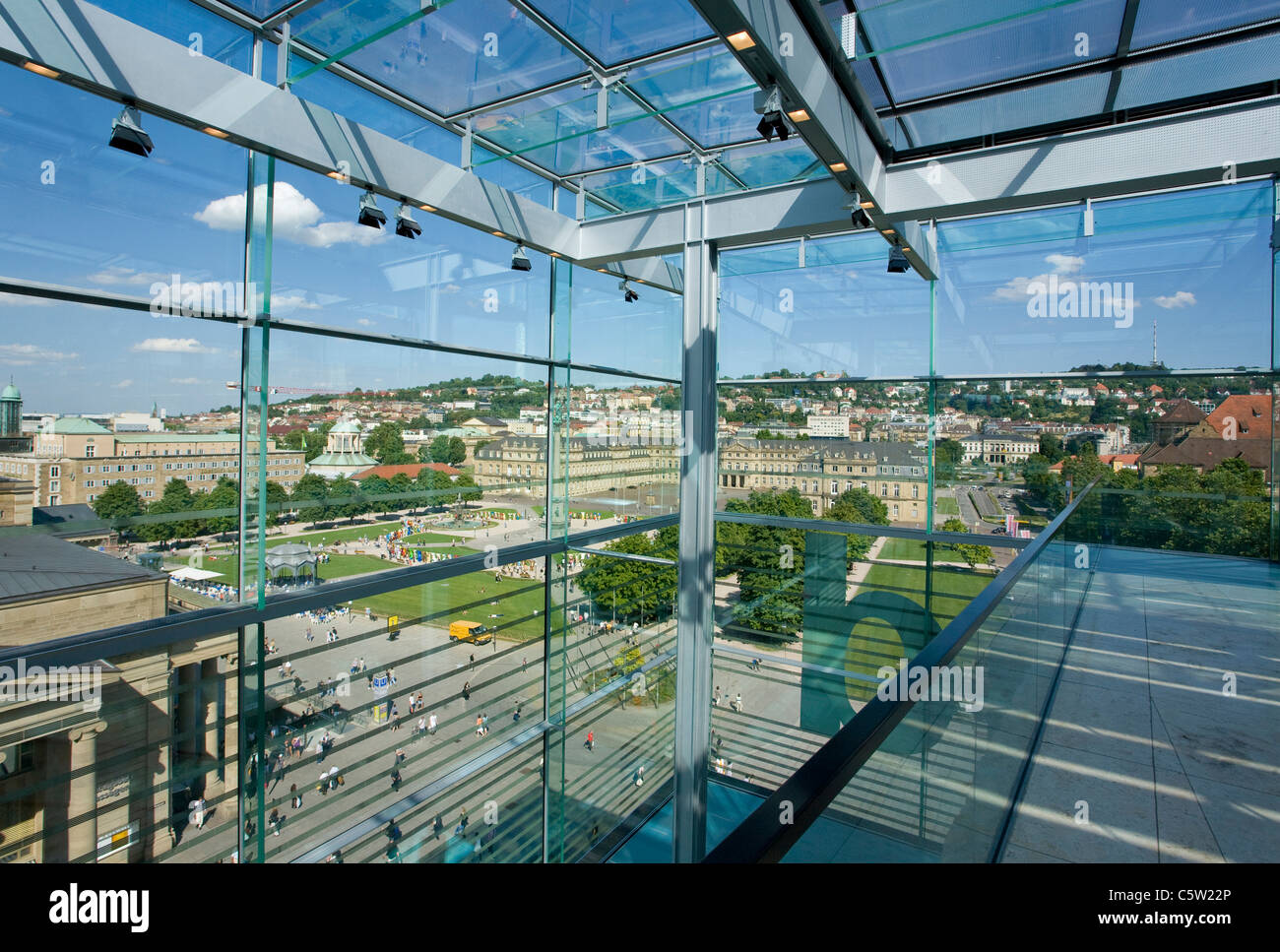 Germany, Baden-WÃ¼rttemberg, Stuttgart, View from Art Museum Stock ...