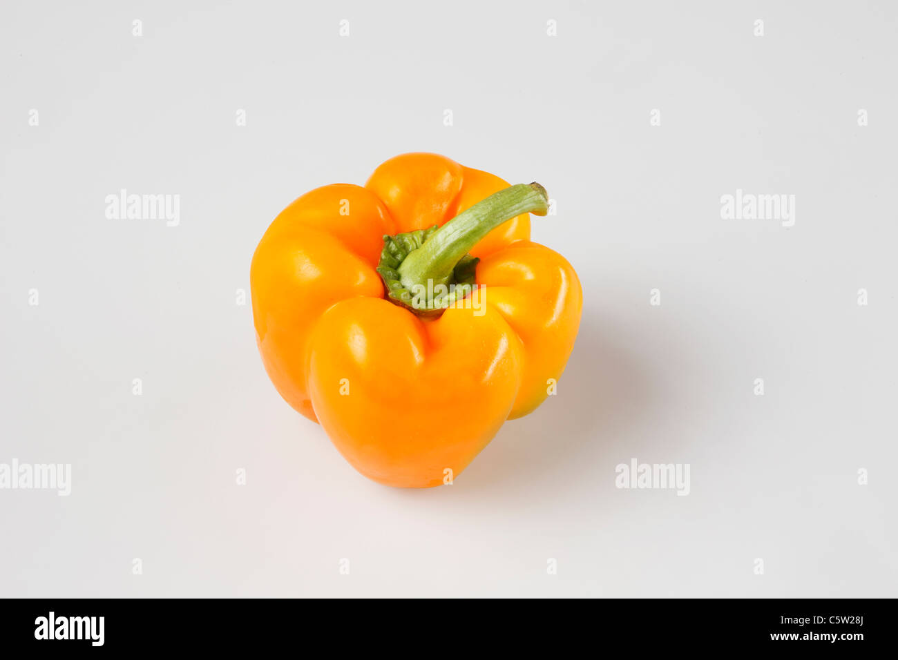 Single pepper, elevated view Stock Photo - Alamy