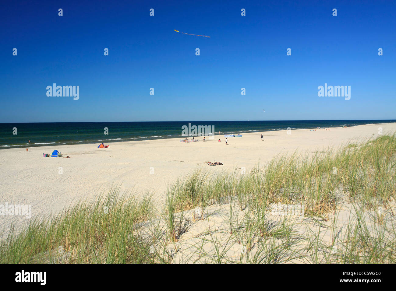 Baltic Sea beach and dunes in Bialogora, Poland Stock Photo - Alamy