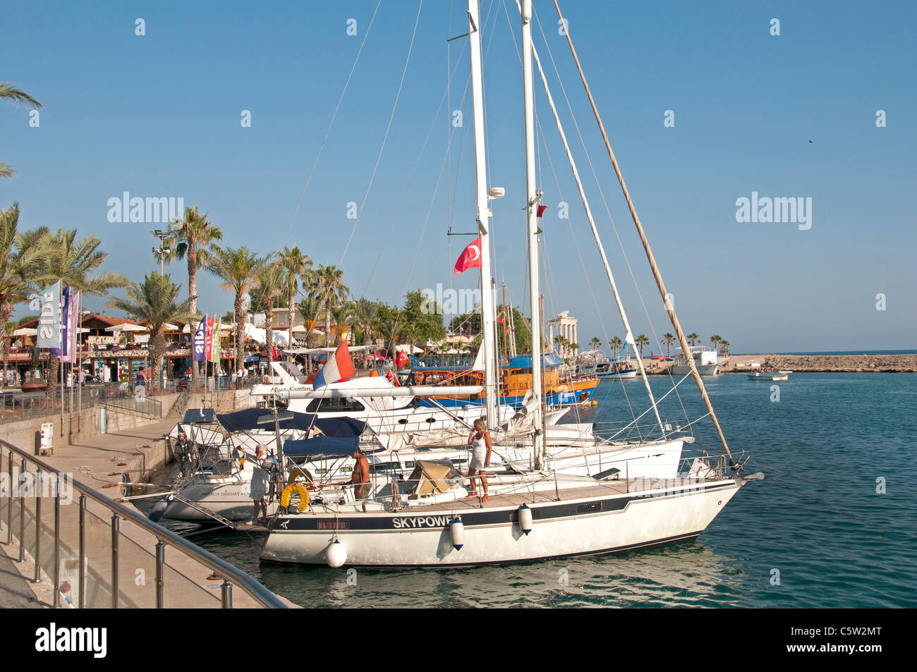 Side Turkey Coast Mediterranean Sea High Resolution Stock Photography ...