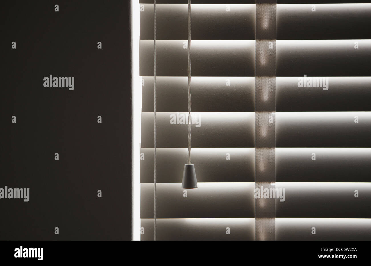 Closed window blinds, close up Stock Photo - Alamy