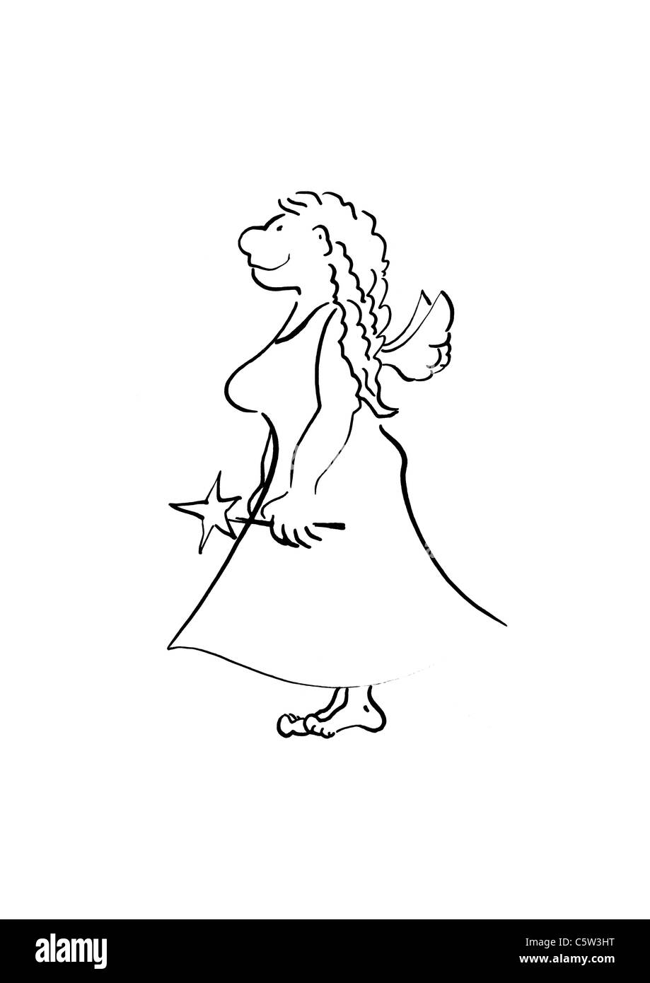 Barefoot angel hi-res stock photography and images - Alamy