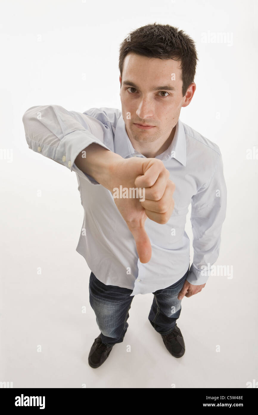 Hand sign thumbs down hi-res stock photography and images - Alamy