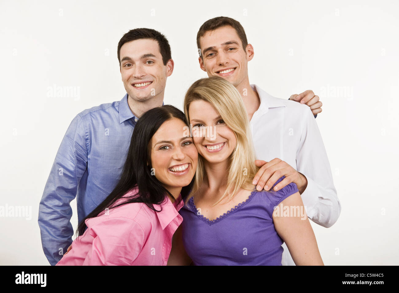 Group of people, smiling, portrait Stock Photo - Alamy