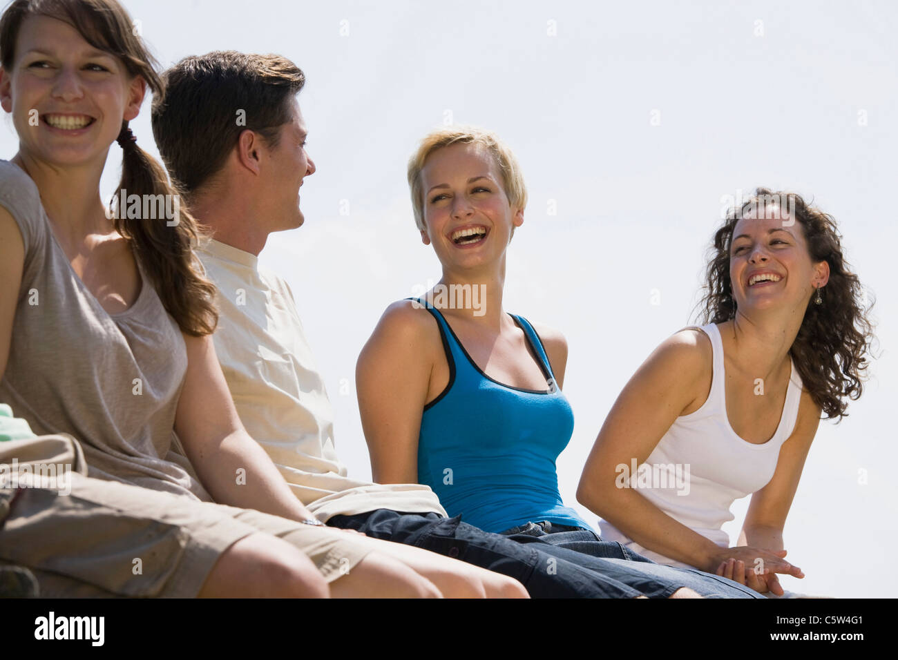 Germany, Bavaria, Young people laughing, portrait Stock Photo - Alamy