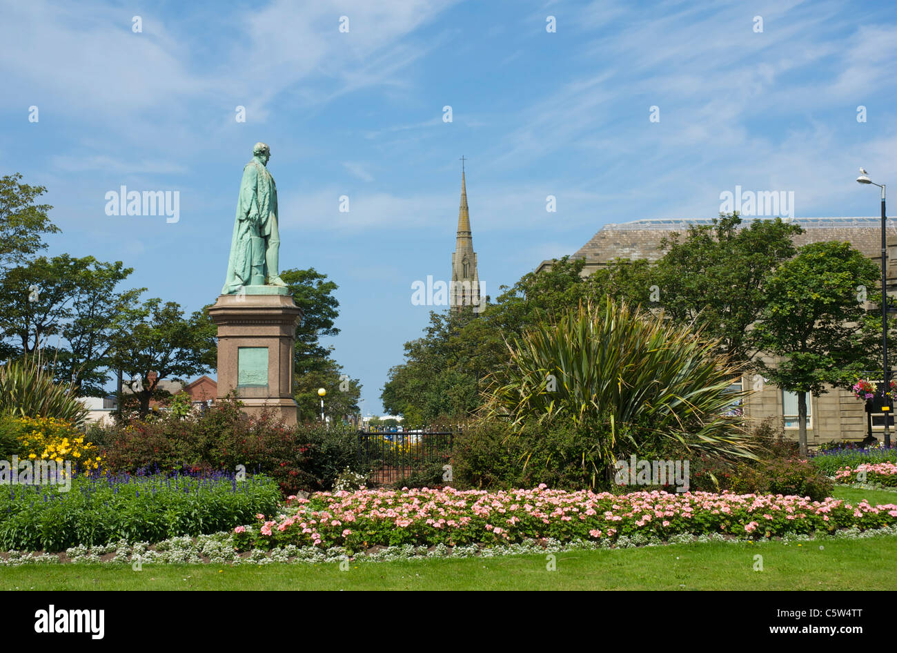 Statue of Sir James Ramsden in Ramsden Square, Barrow-in-Furness ...