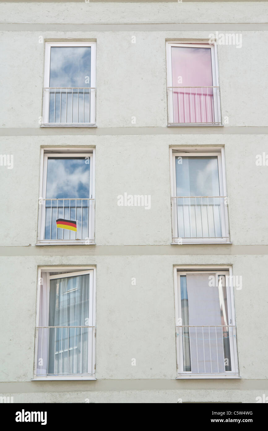 Germany, Munich, windows of residential building Stock Photo - Alamy