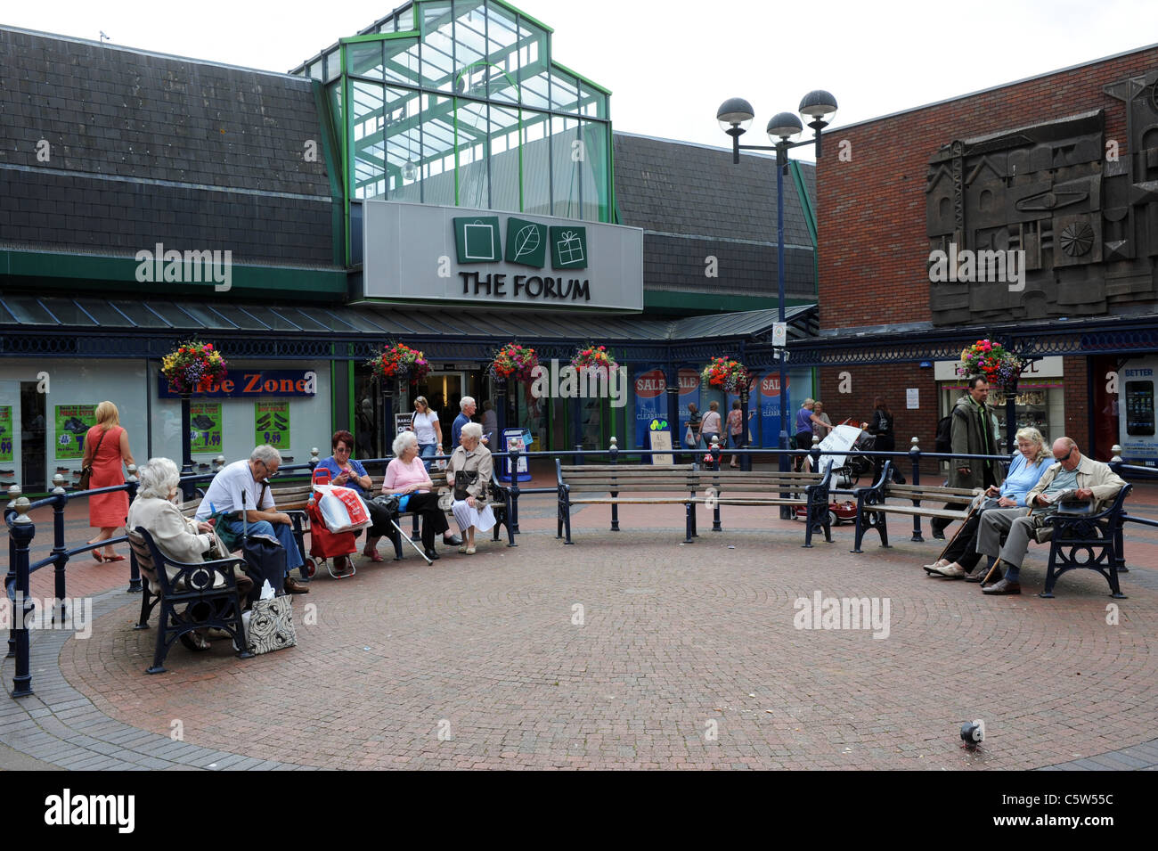 Cannock town centre Staffordshire Uk Stock Photo - Alamy