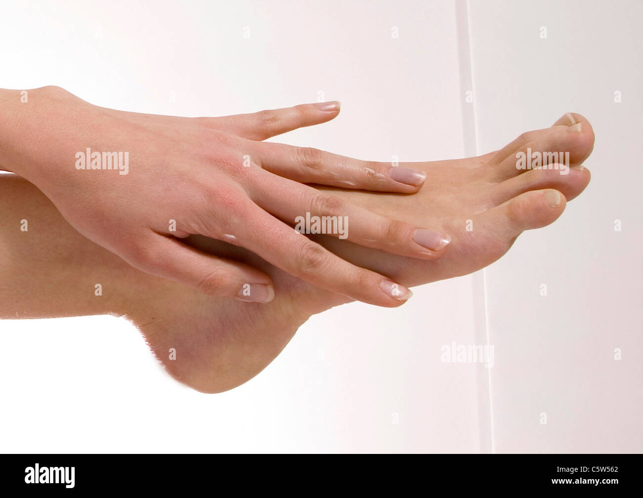 Touching Feet High Resolution Stock Photography and Images - Alamy