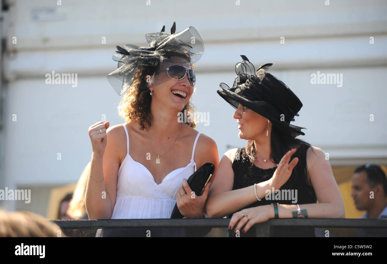 Excitement for these glamorous racegoers on the first day of the ...