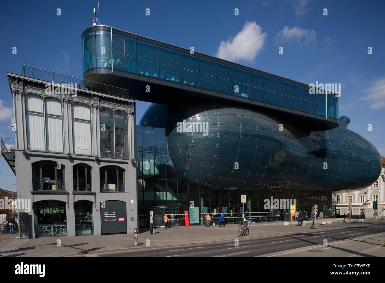 Austria, Styria, Graz, Tourist at museum Stock Photo - Alamy