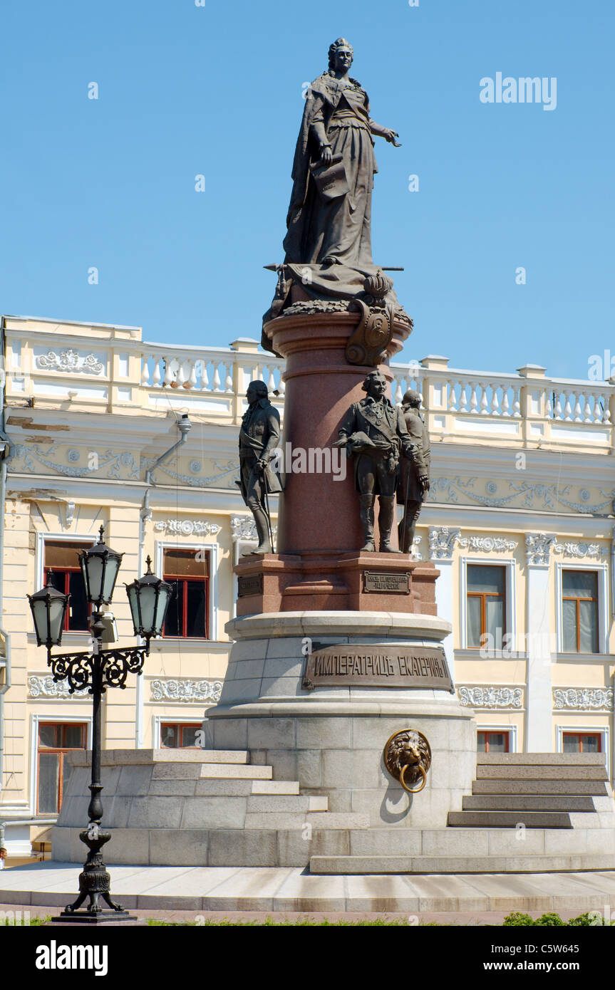 Bronze monument of Catherine the Great, empress of Russia, Odessa ...
