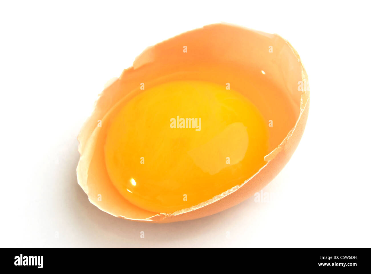 open egg shell and egg yolk Stock Photo - Alamy