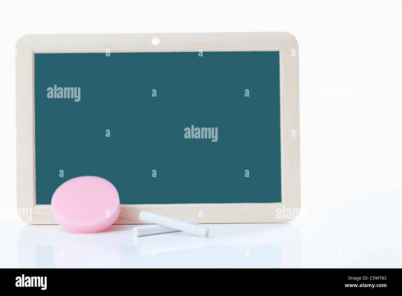 Blackboard sponge and chalk hi-res stock photography and images - Alamy