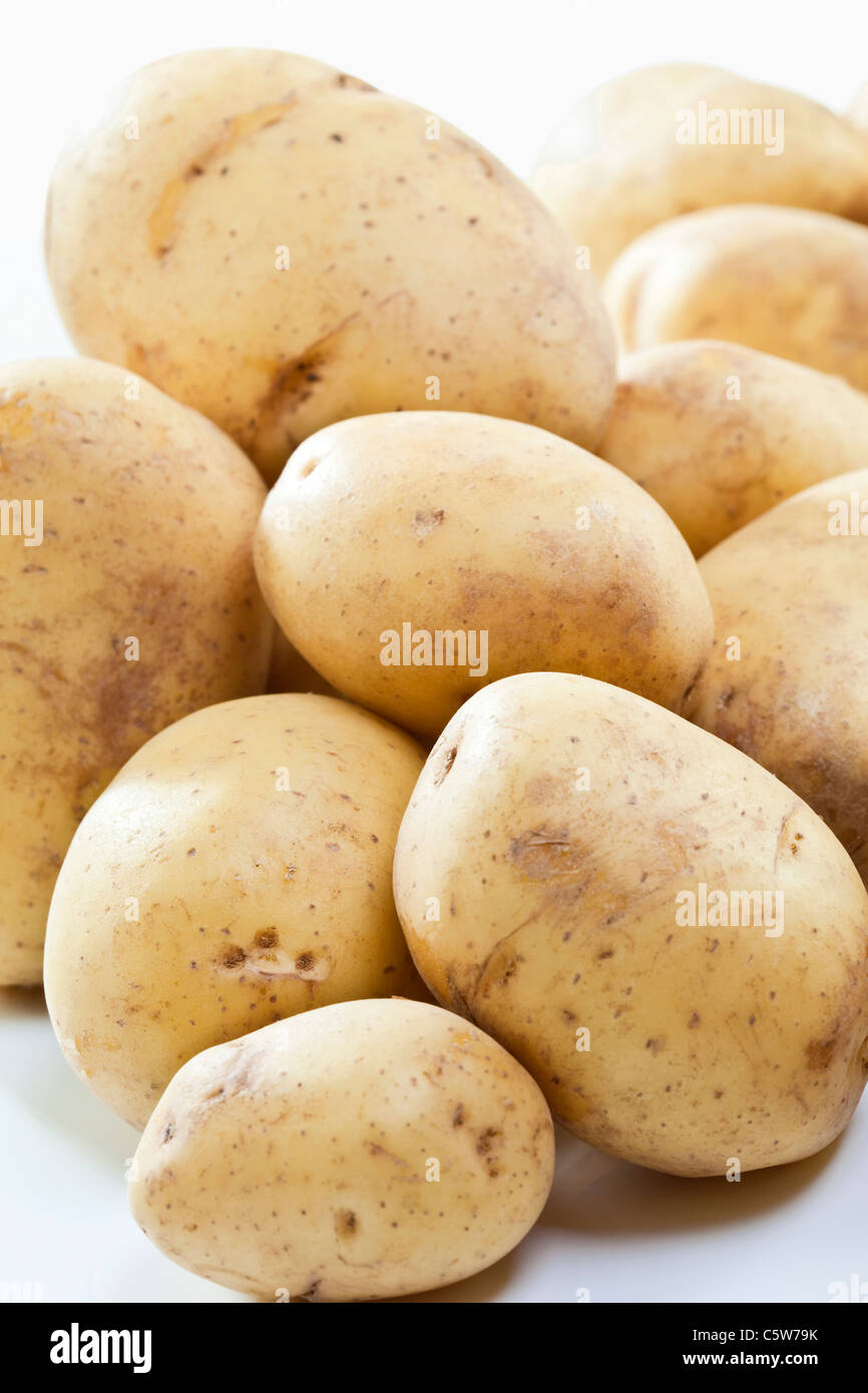 Raw potatoes, close-up Stock Photo - Alamy