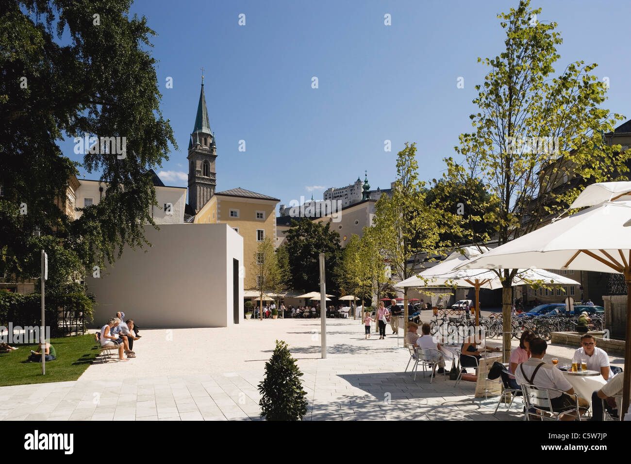 Austria, Salzburg, Max Reinhardt Square, Anselm Kiefer Building Stock ...