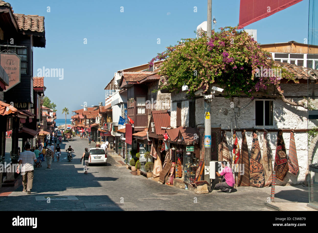 Side Town City Turkey Port Harbor Beach Sea Stock Photo - Alamy