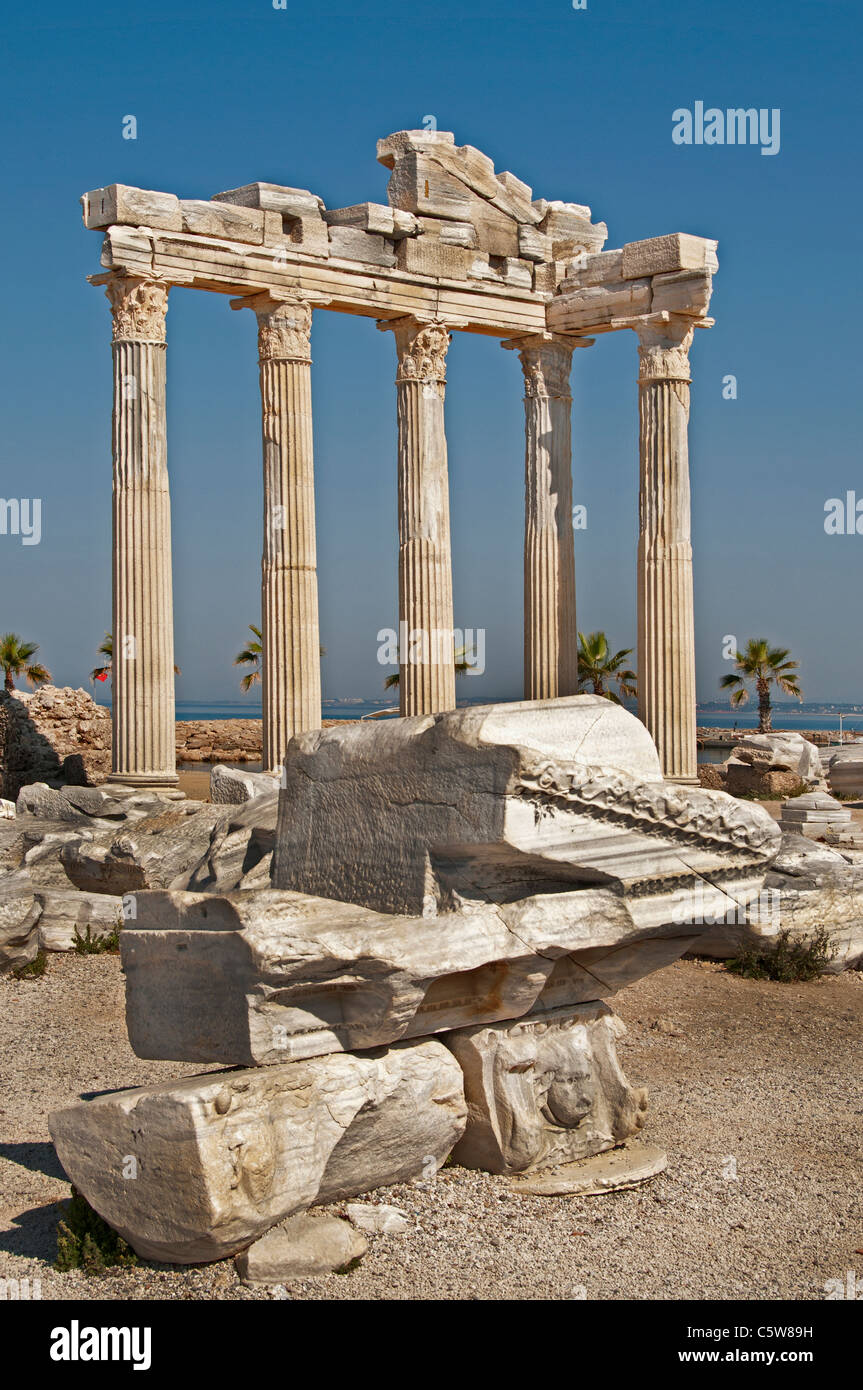 Side Turkey Temple of Apollo Athena Apollon Roman Stock Photo - Alamy