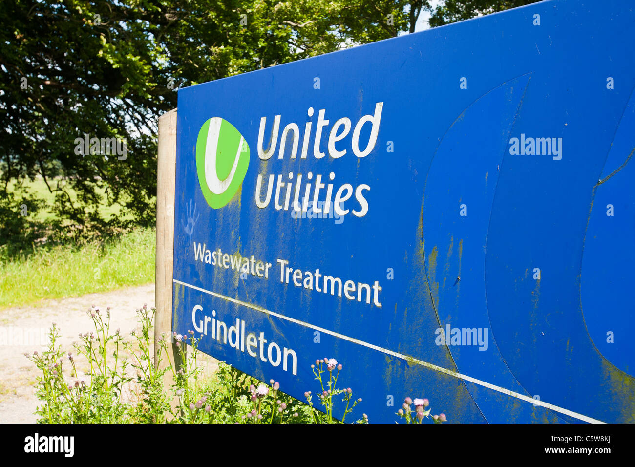 A sewage works in Grindleton, Lancashire, UK Stock Photo - Alamy