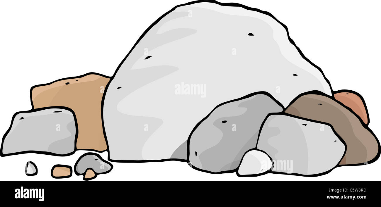 A pile of different boulders and rocks Stock Photo - Alamy