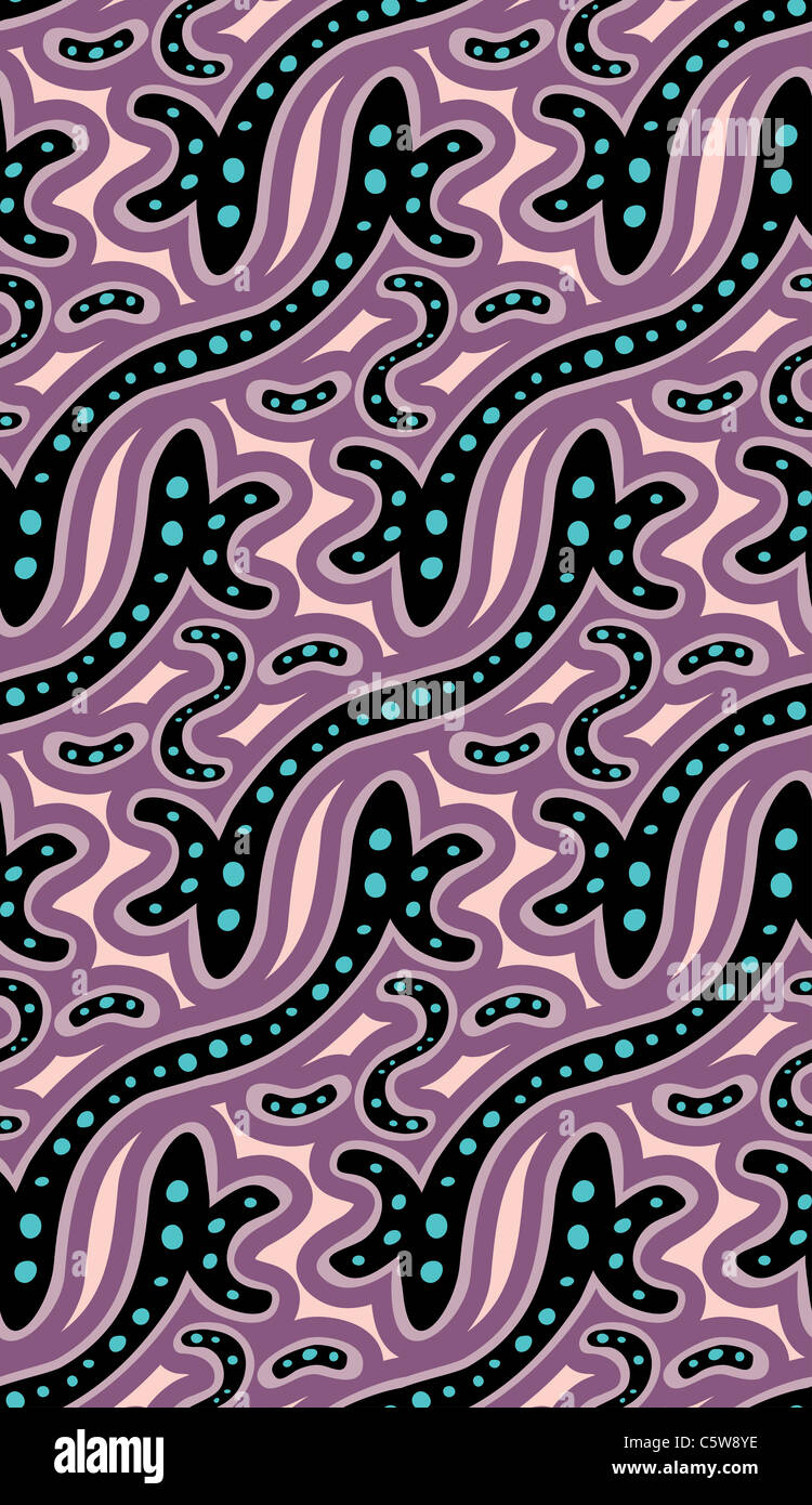 Seamless wallpaper background of salamander-like organic patterns Stock ...
