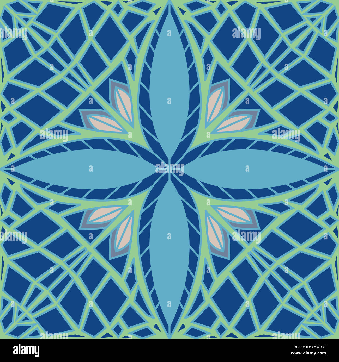 Seamless ornate mint leaf pattern in cool winter colors Stock Photo - Alamy