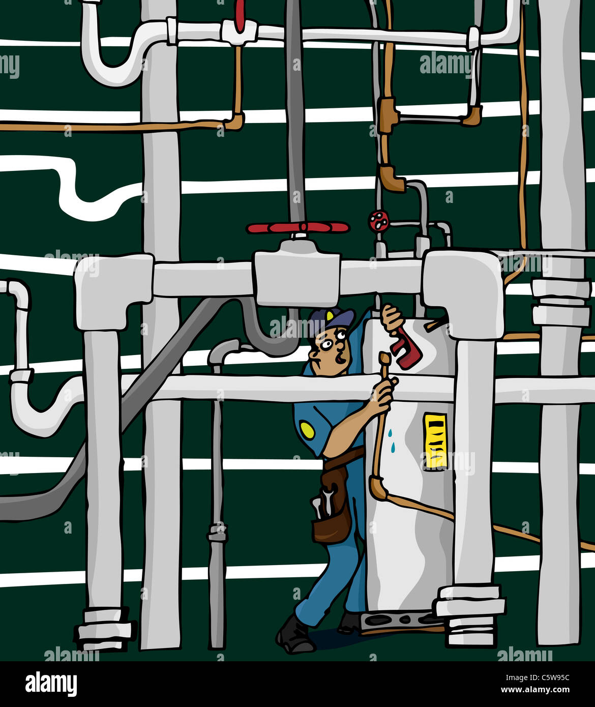 Maze of pipes hi-res stock photography and images - Alamy