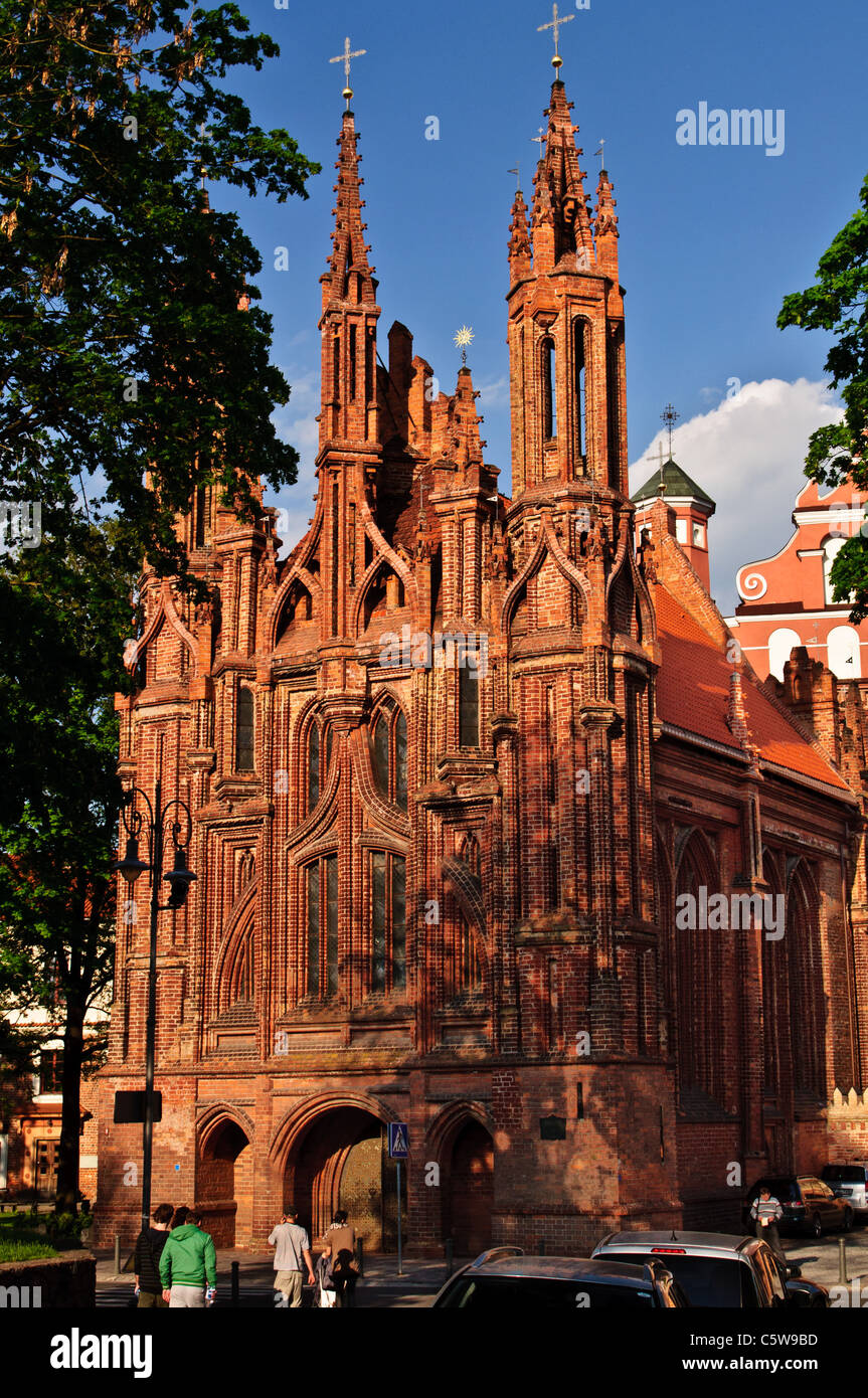 Church of St Anne - Vilnius Lithuania Stock Photo - Alamy