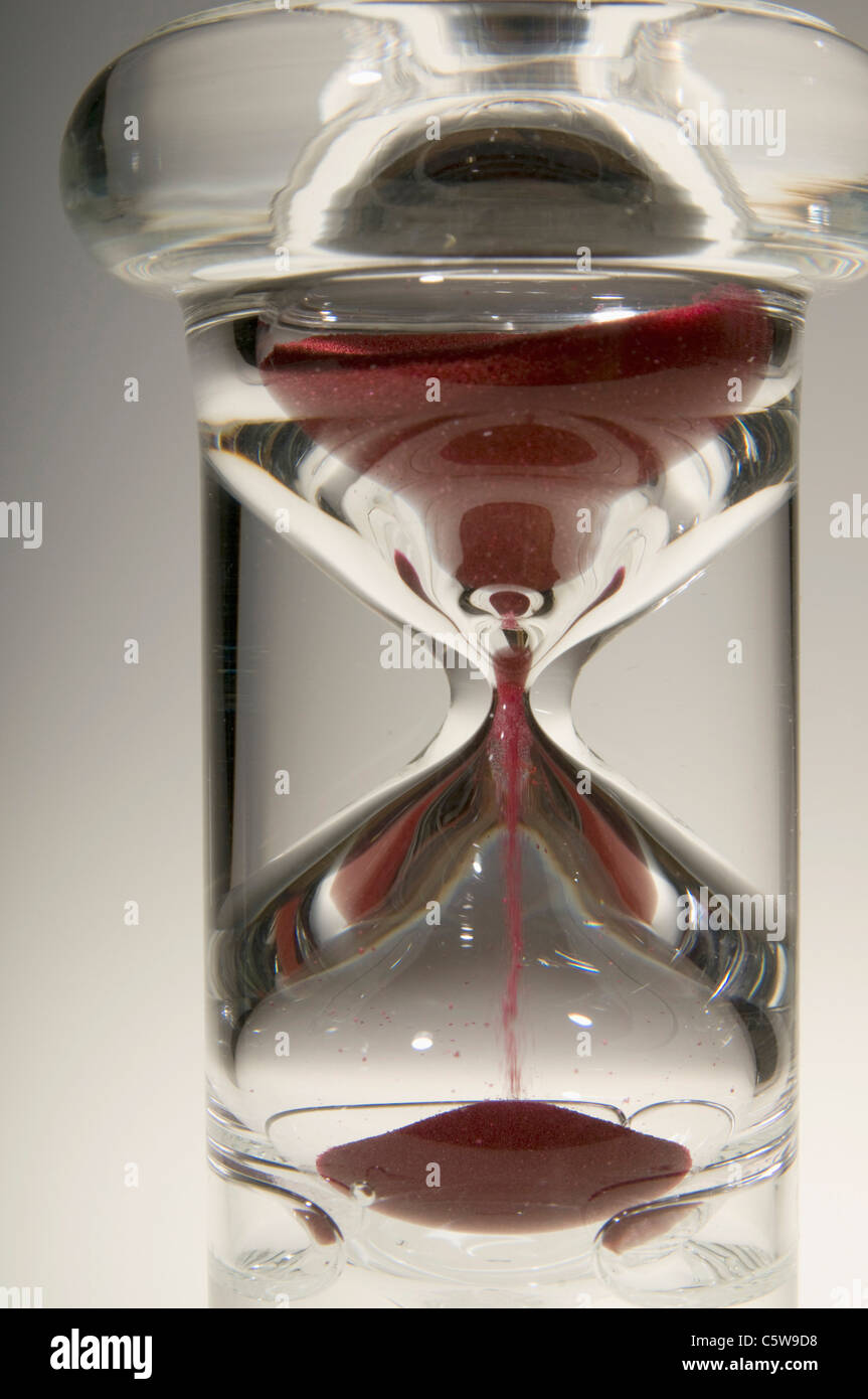 Sand glass, close up Stock Photo - Alamy