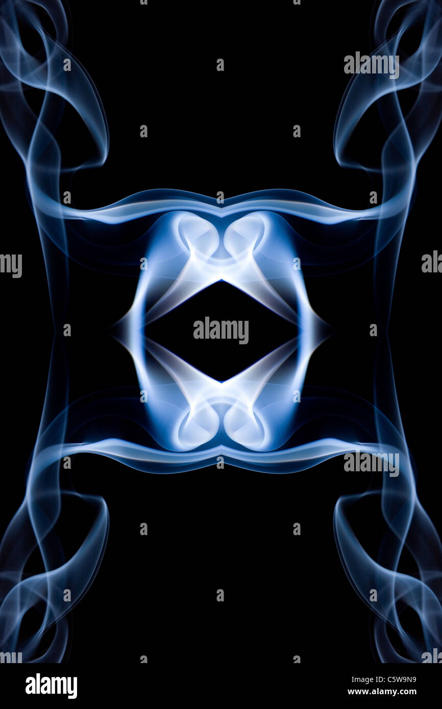 Abstract blue white smoke hi-res stock photography and images - Alamy
