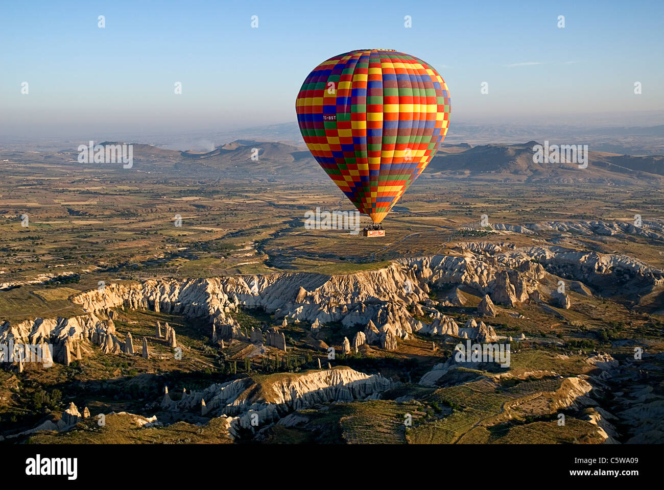 Turkey, Cappadocia, Goreme, View of hot air balloons Stock Photo - Alamy