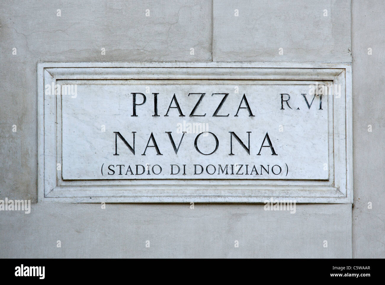 Road sign rome hi-res stock photography and images - Alamy