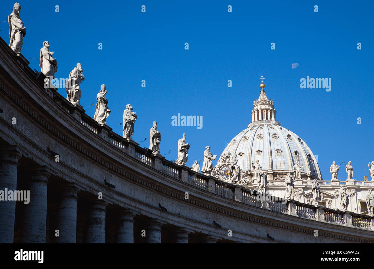 Italy, Rome, Vatican City, Basilica of Saint Peter, Statues Stock Photo ...