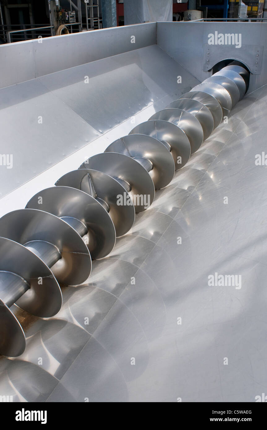 grape processing auger machine Stock Photo - Alamy