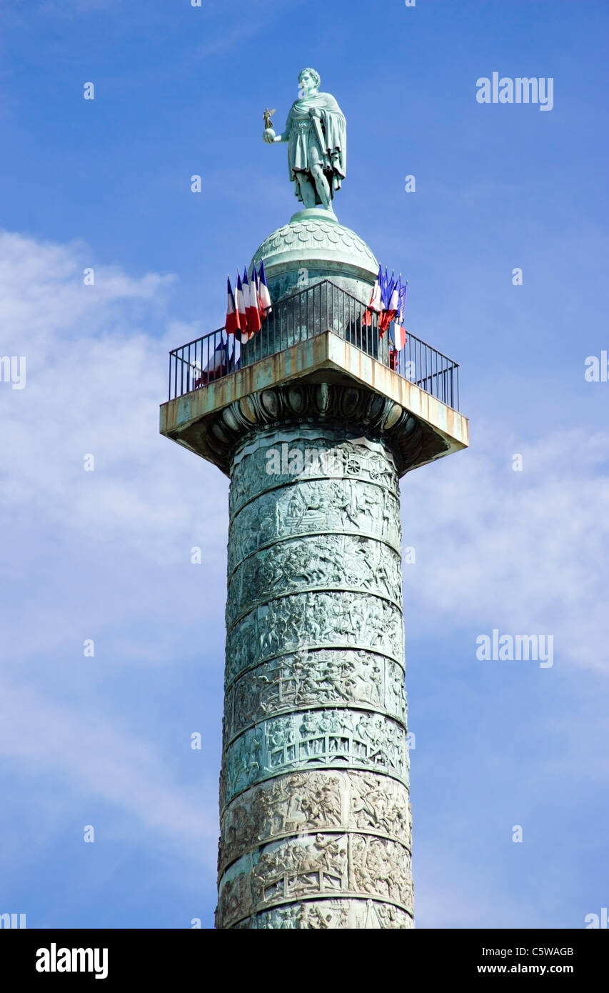 France, Paris, Place Vendome, Napoleon monument Stock Photo - Alamy