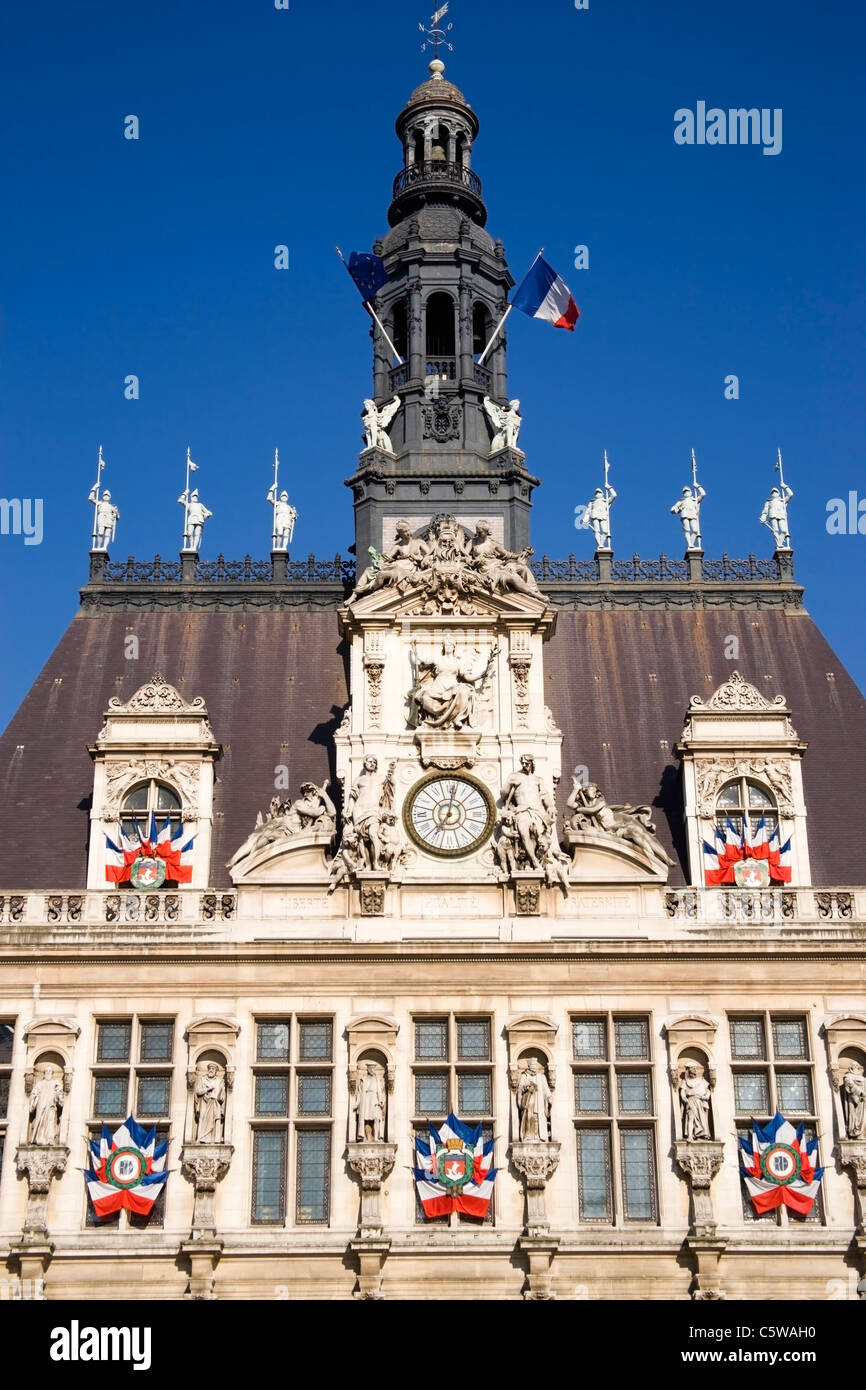 France, Paris, Town Hall Stock Photo - Alamy