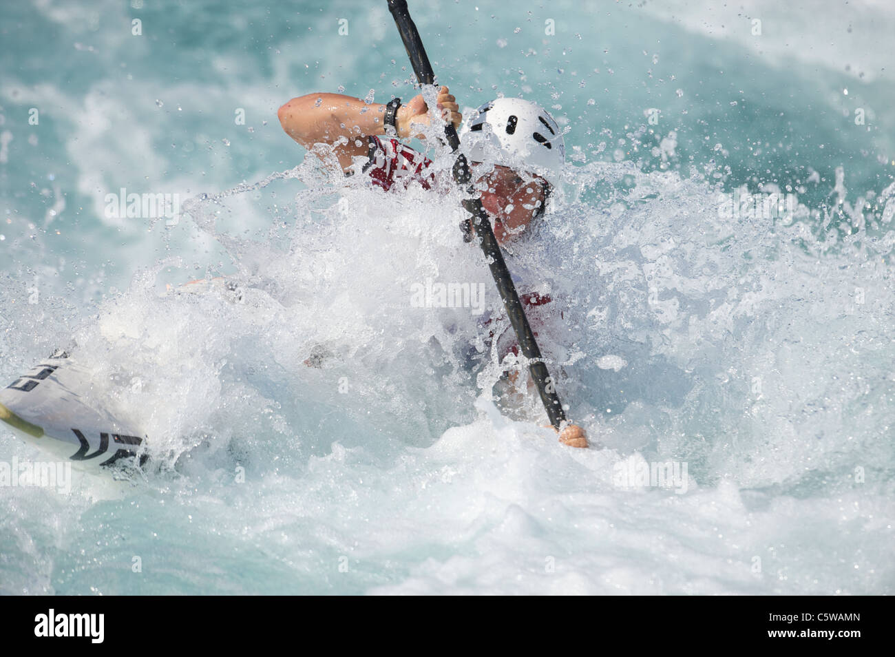 Angela Luisa Prendin (ITA), Ladies K1 Class, Lee Valley White Water Centre, Waltham Abbey ...