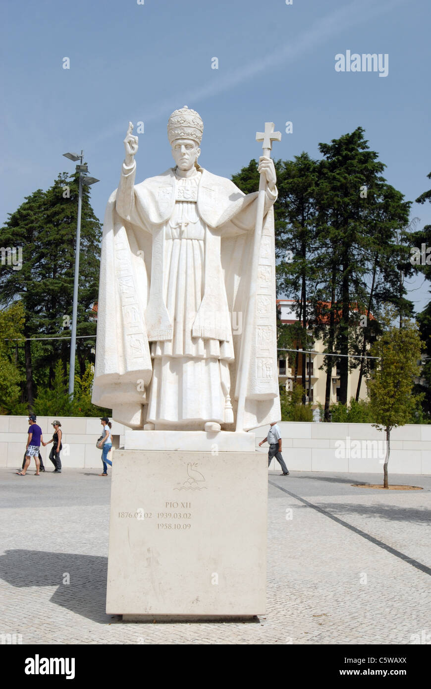 Statue of Pope Pius X11 Fatima Portugal Stock Photo - Alamy