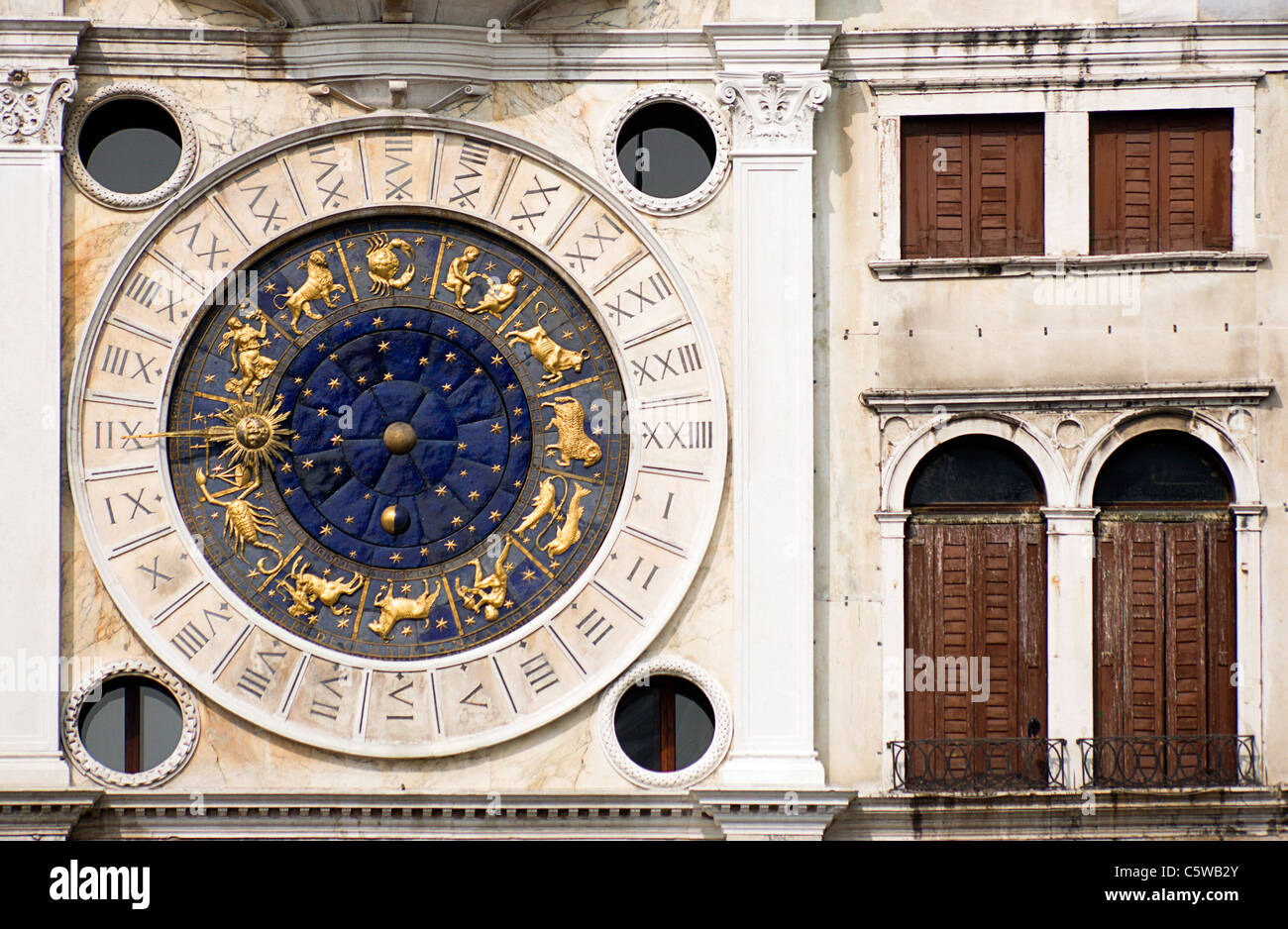 Italy, Venice, St Marcus Square, Tower, Zodiac signs Stock Photo - Alamy