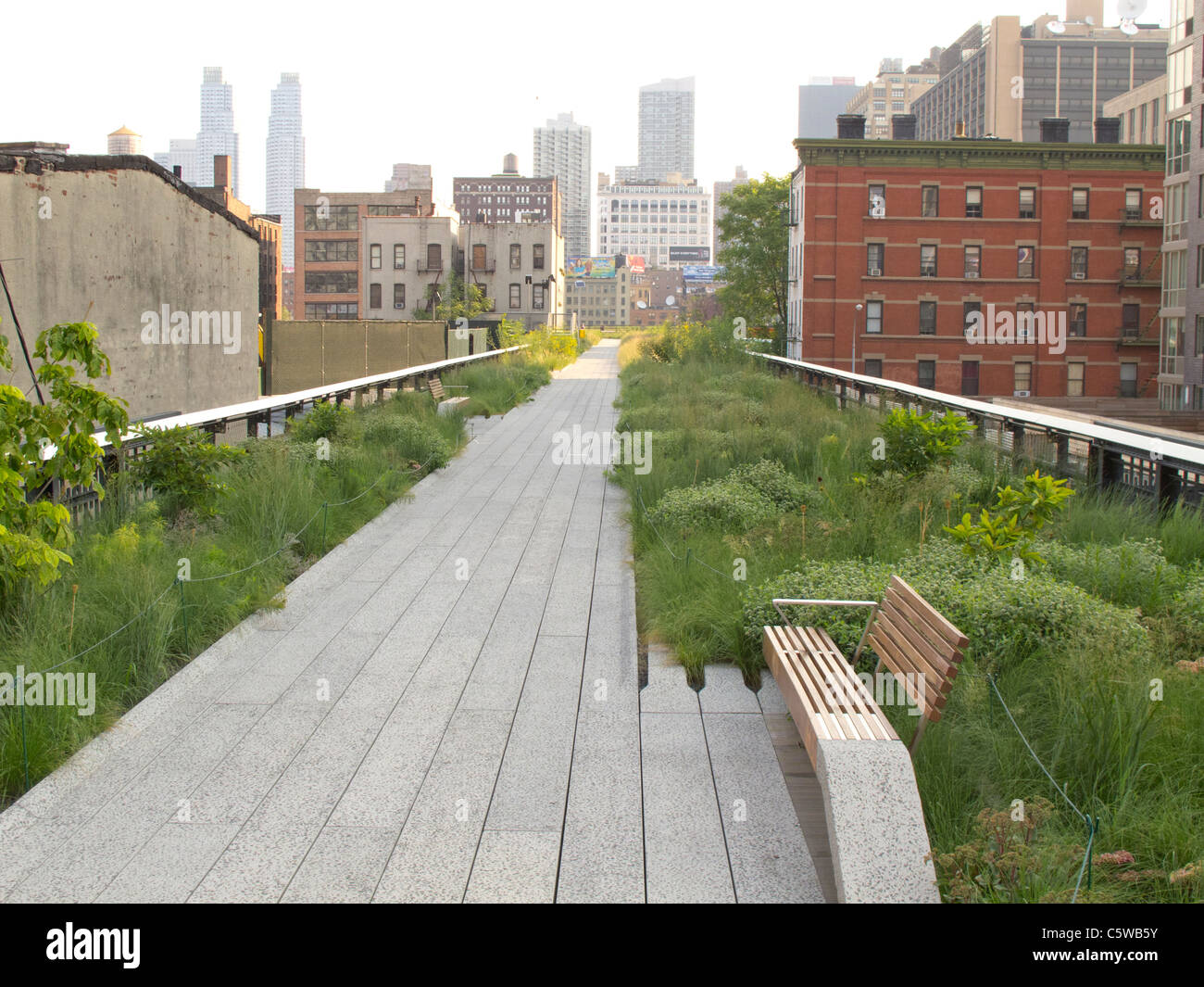 High Line Park garden Stock Photo - Alamy