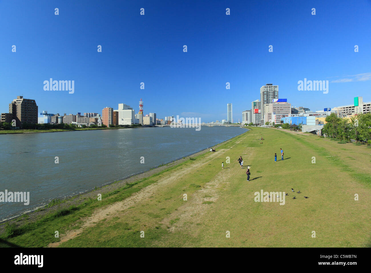 Shinano River, Niigata, Niigata, Japan Stock Photo - Alamy
