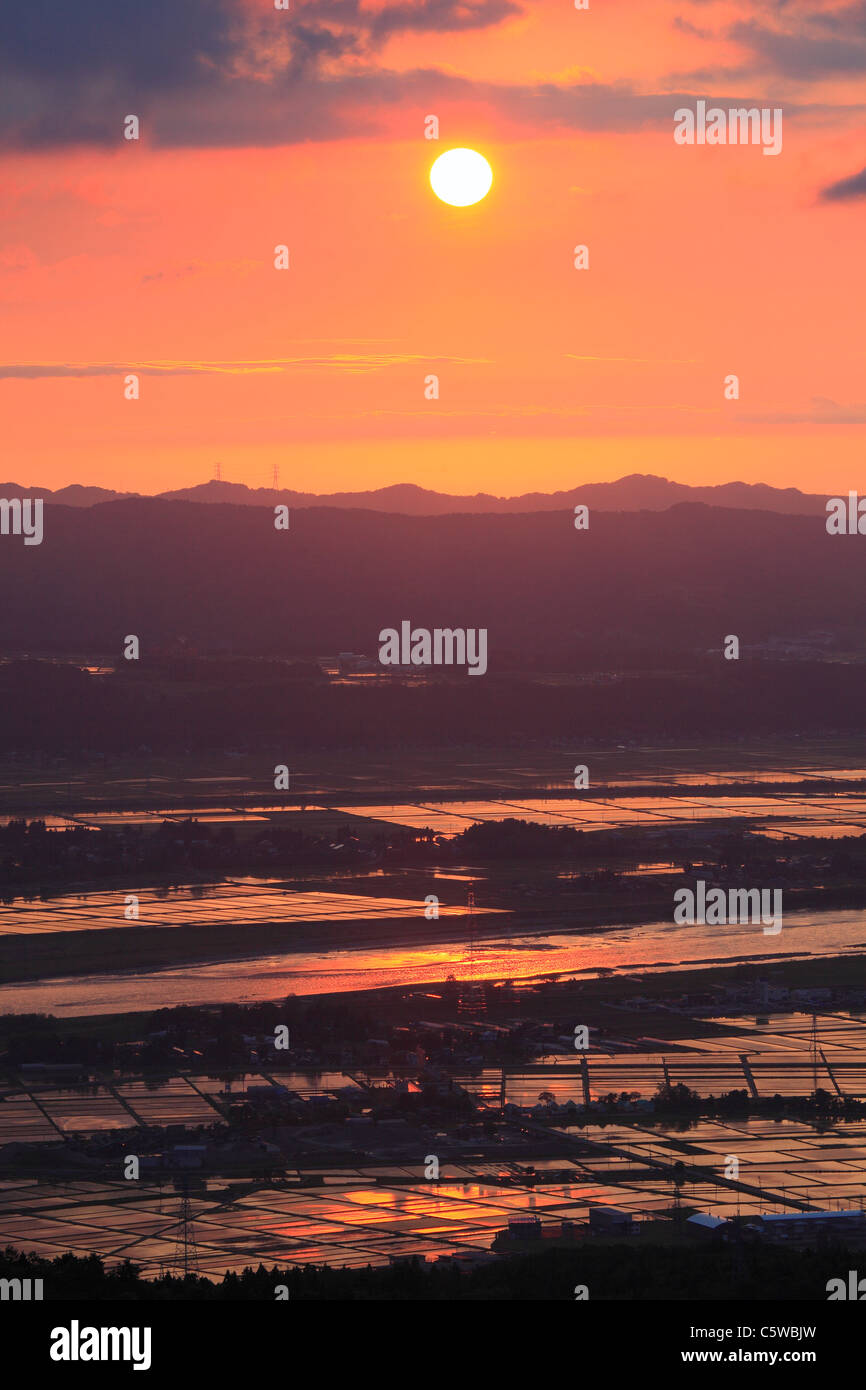 Evening View of Ojiya, Niigata, Japan Stock Photo - Alamy