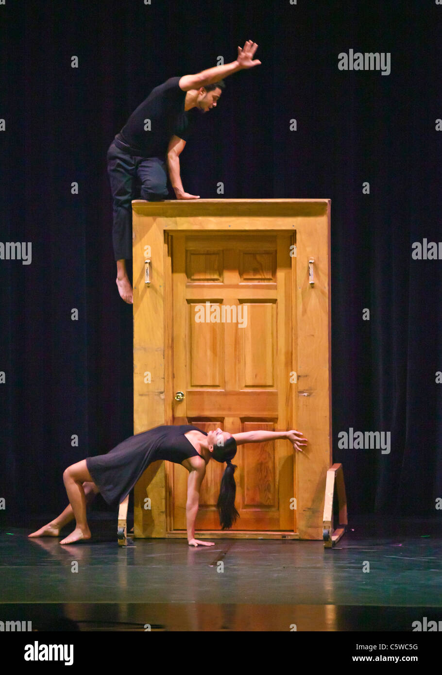 Man woman perform paired hi-res stock photography and images - Alamy