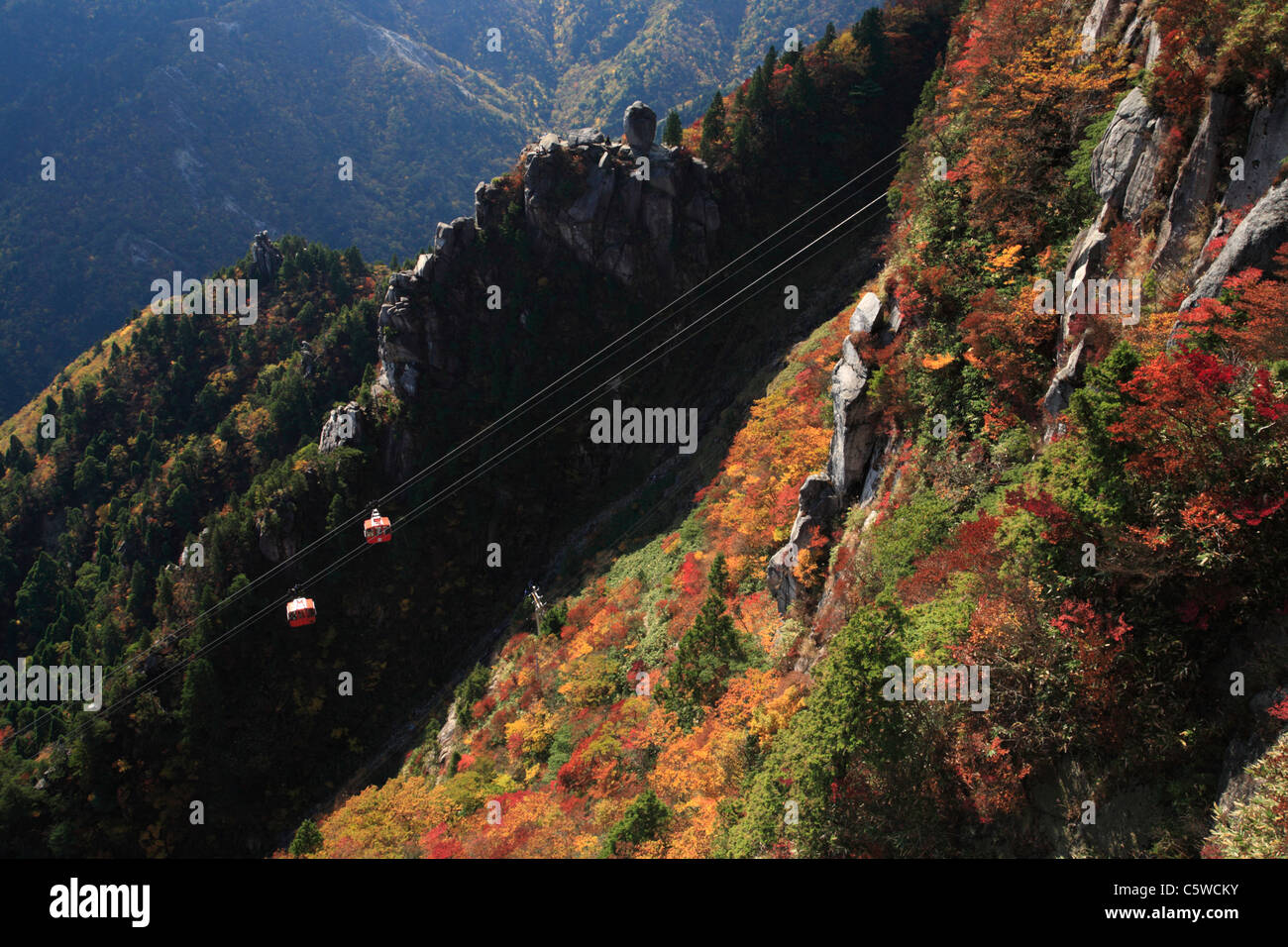 Mount Gozaisho and Ropeway, Komono, Mie, Mie, Japan Stock Photo - Alamy