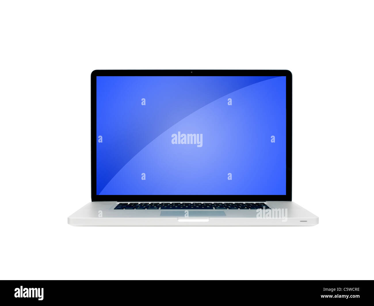 Office desk laptop apple Cut Out Stock Images & Pictures - Alamy
